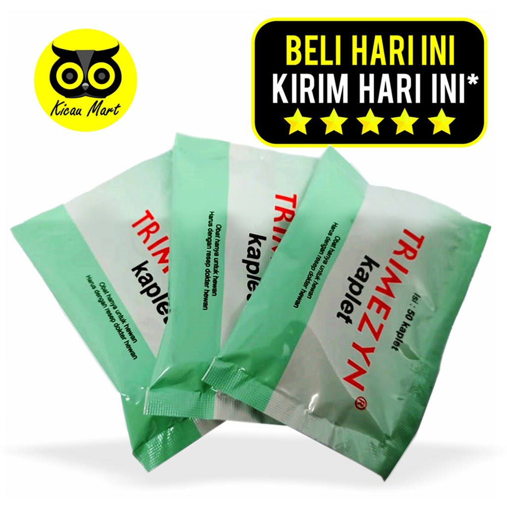 TRIMEZYN KAPLET 50 BUTIR OBAT AYAM OBAT PILEK NGOROK PULORUM AYAM ...