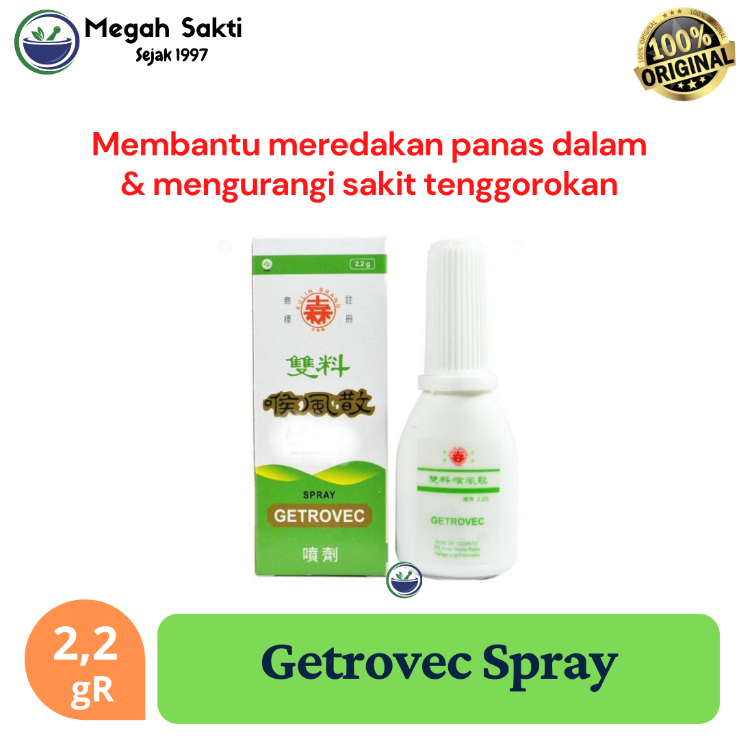 Getrovec Spray - Obat Semprot Panas Dalam Sakit Tenggorokan dan ...