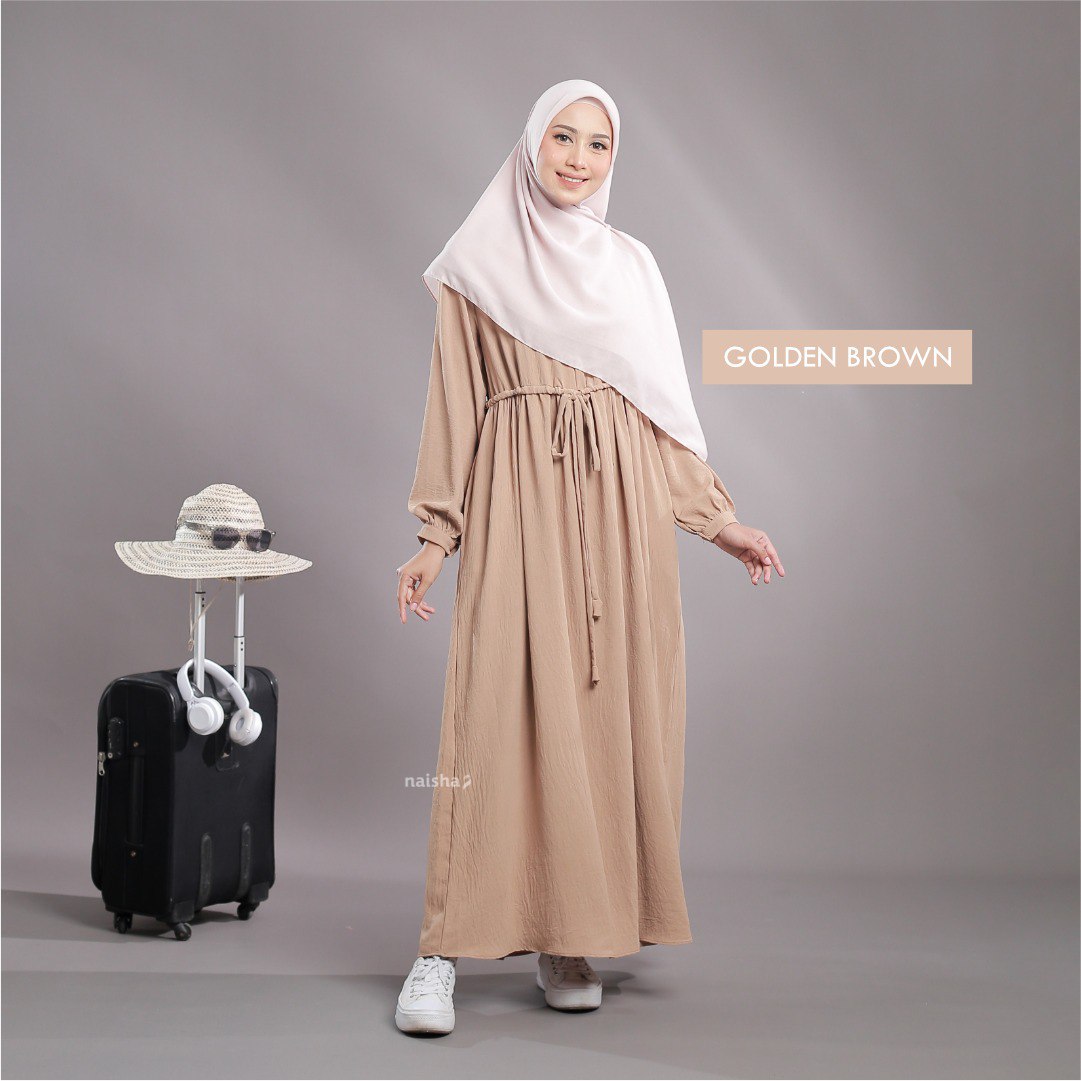 { HARGA PROMO - NEW COLOUR} HAYFA DRESS 2 IN 1 BY NAISHA HIJRAH - GAMIS ...