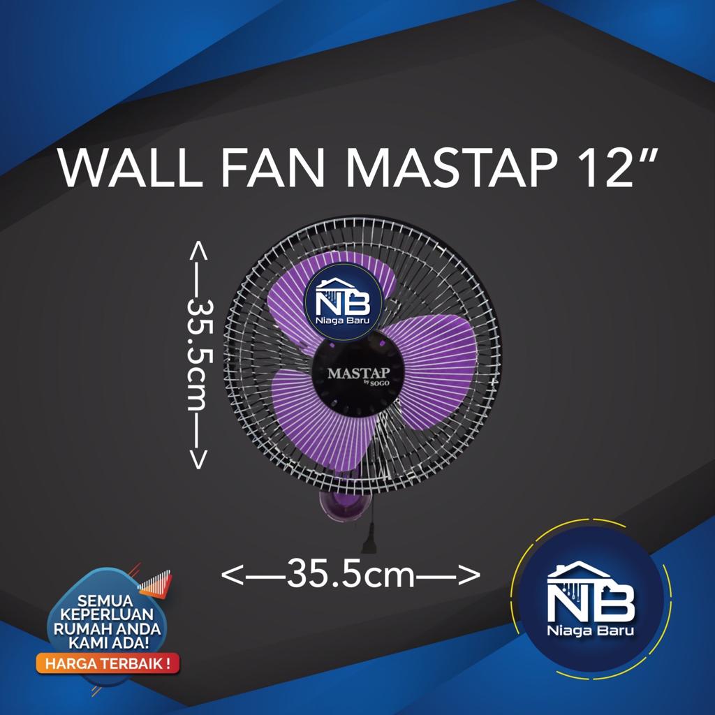 Kipas Angin Dinding / Wall Fan Mastap 12" | Lazada Indonesia