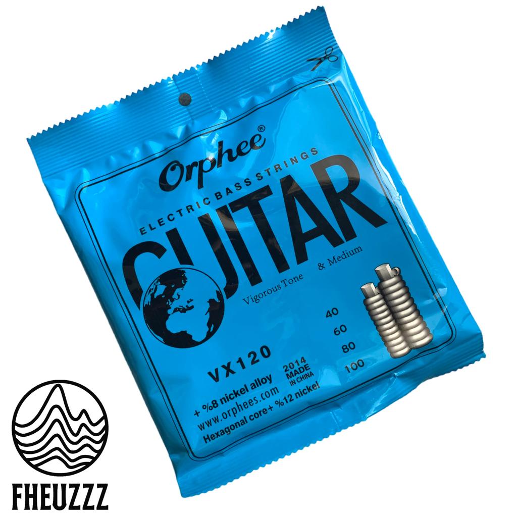 Senar Bass 4 String Elektrik Electric Orphee VX120 Ukuran 040 - 100 ...