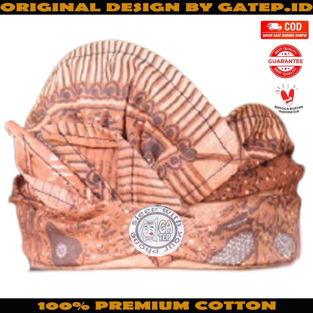 Udeng Bali Motif Batik Ukiran Samblung Setengah Jadi / Ikat Kepala Pria ...