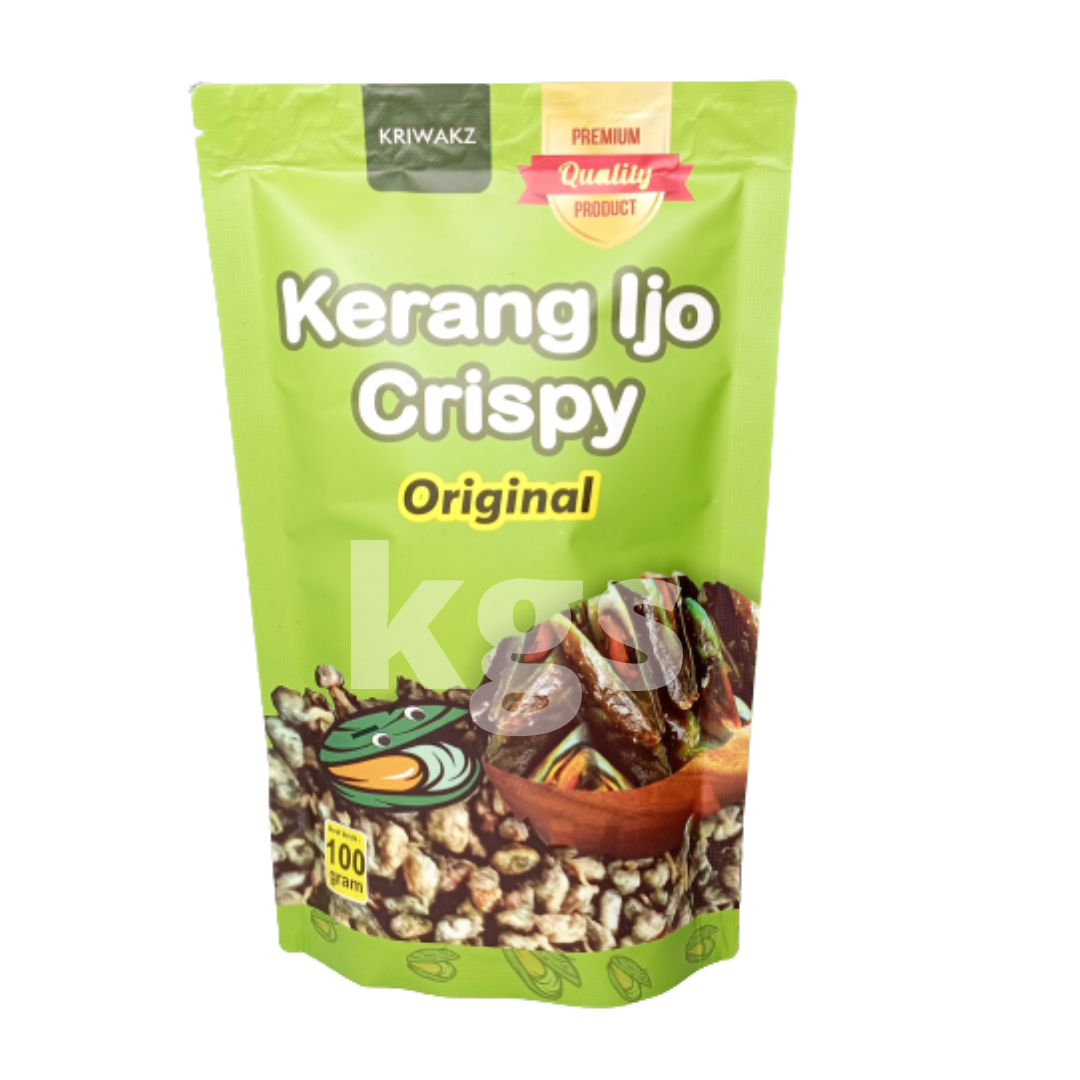 Kerang Ijo Crispy Jajanan Seafood Merk Kriwakz 100 Gram Gurih Asin Asli ...