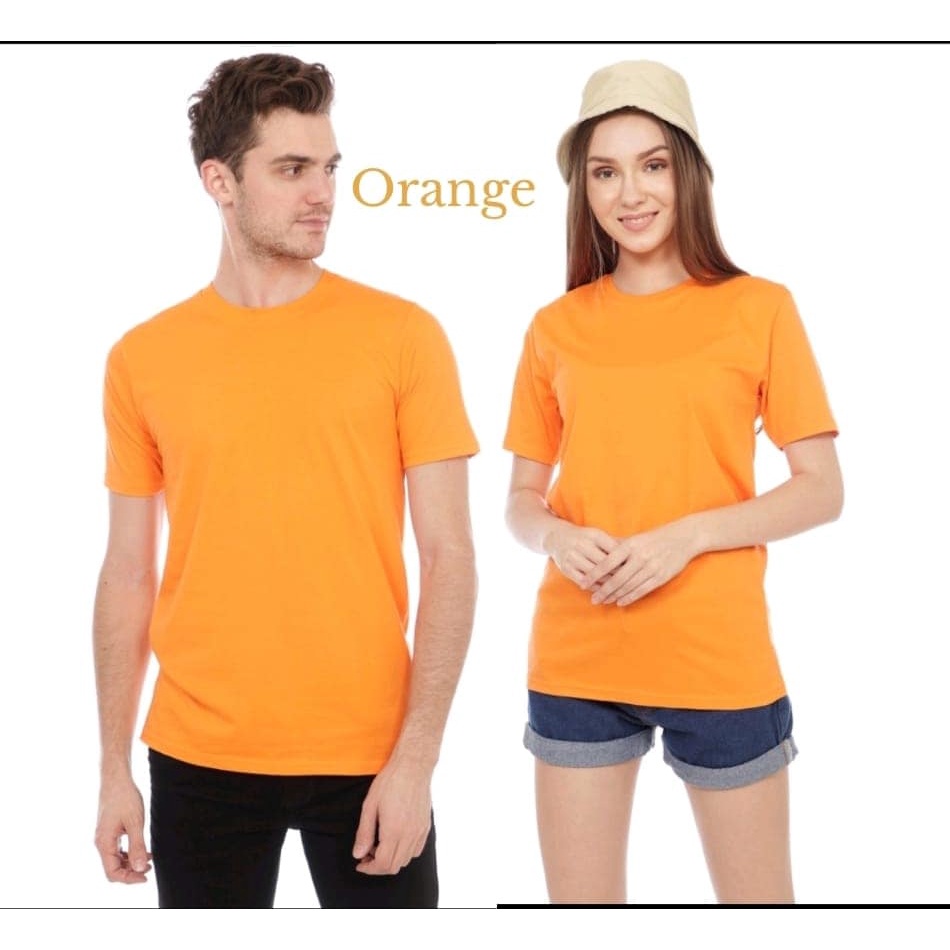 ( ORANGE ) Kaos polos lengan pendek soft katun combed 30s , kaos lengan ... ( ORANGE ) Kaos polos lengan pendek soft katun combed 30s , kaos lengan ...