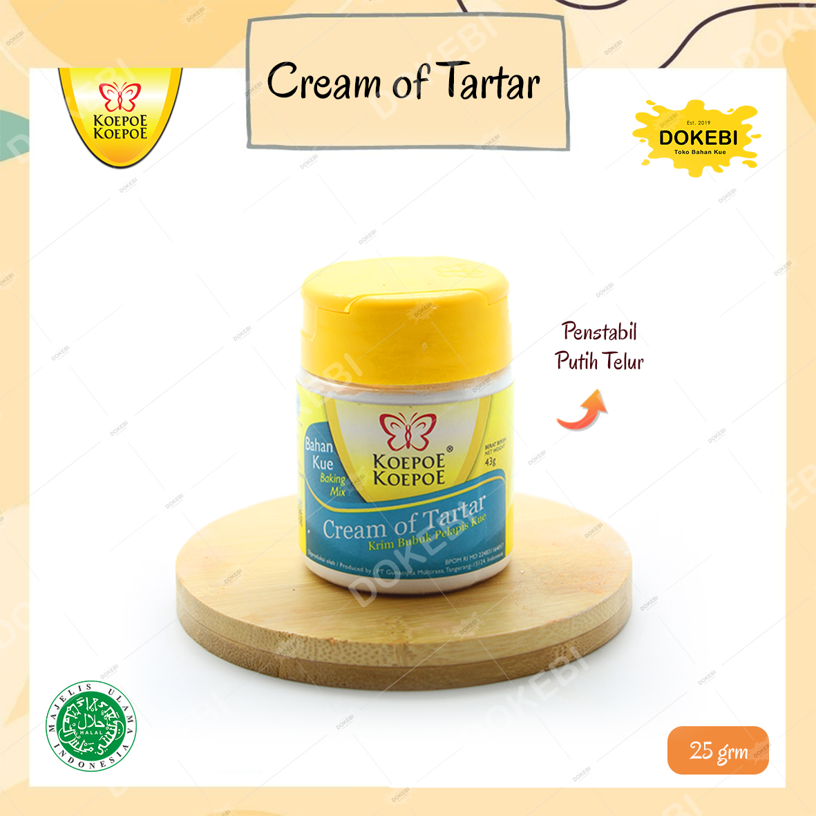 Koepoe Koepoe ( Cream of tartar/CMC/Citroen Zur/Baking Powder/ Soda Kue ...