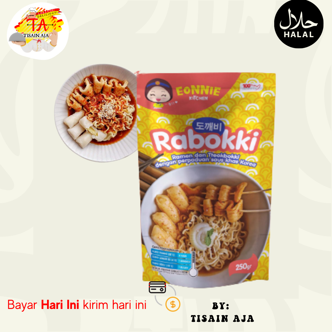 RABOKI RAPOKI RABOKKI (Ramen Tteokbokki)+ ICEPACK 1 || MAKANAN KOREA ...