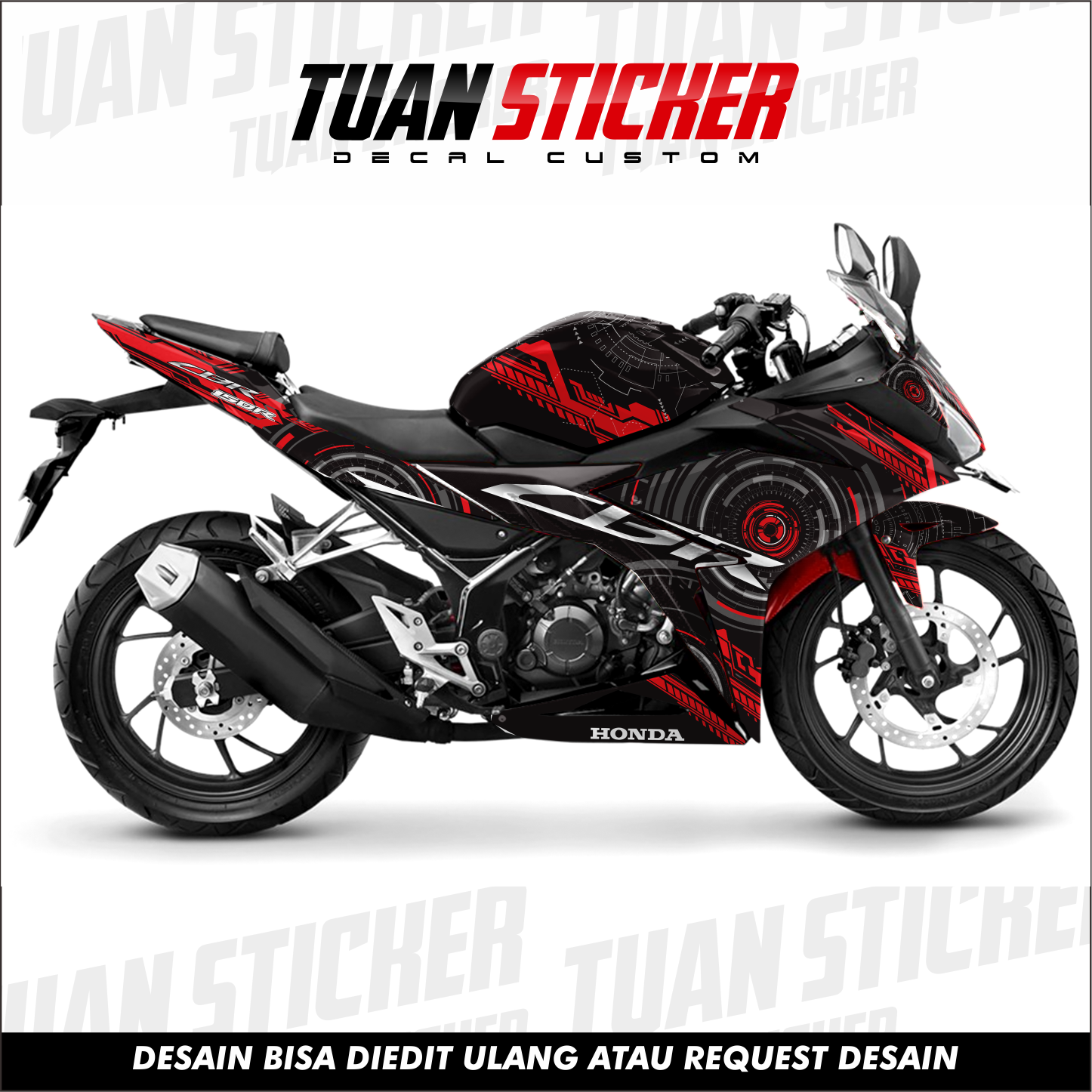 Sticker Striping Decal CBR 150R Facelift Sticker CBR 150R Striping CBR ...