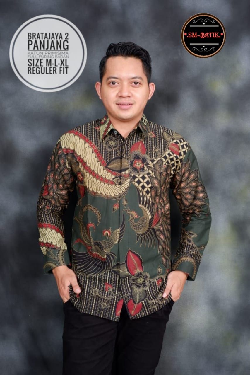 Kemeja Batik PREMIUM Warna Hijau Botol Batik Pria Warna Hijau Army ...