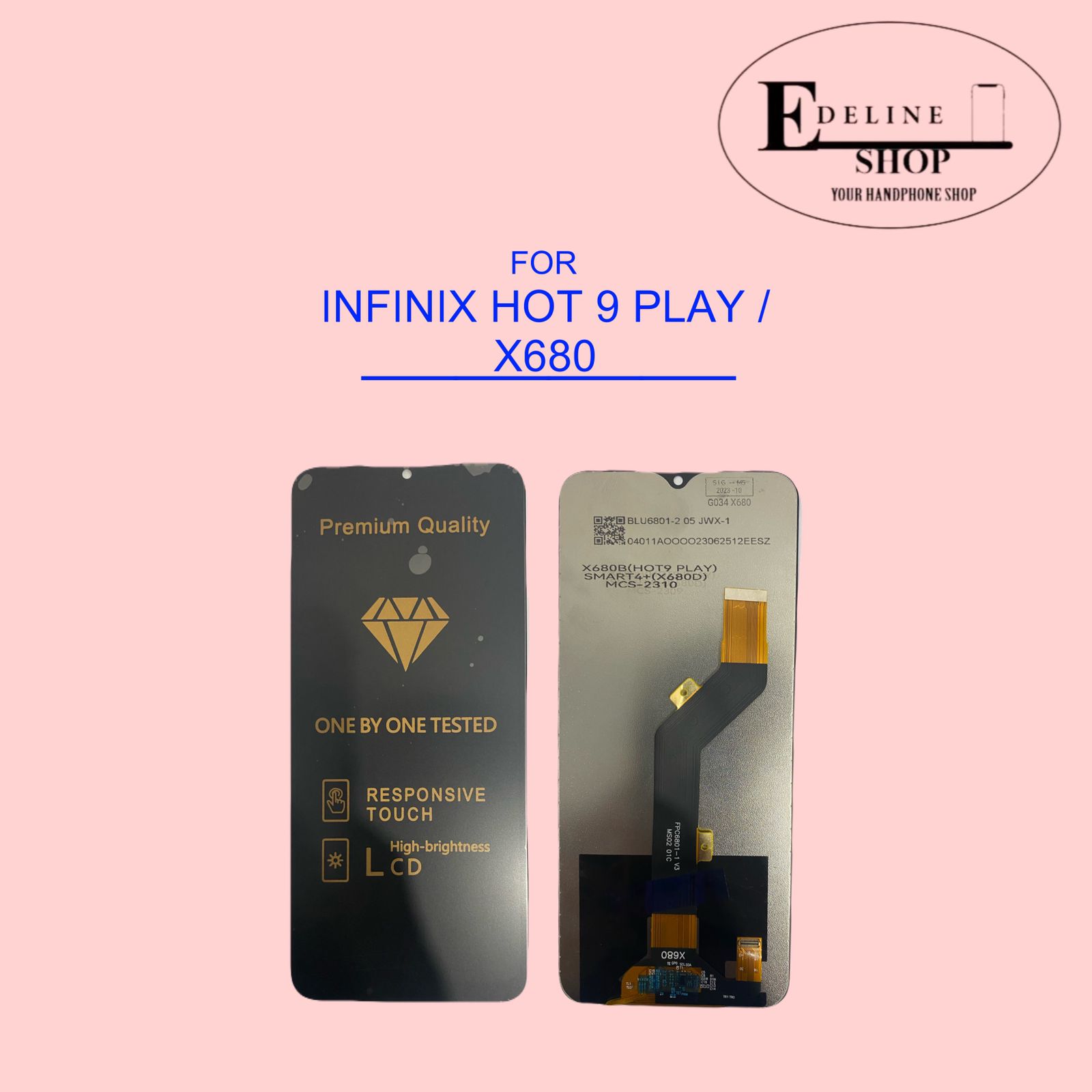 LCD TOUCHSCREEN INFINIX HOT 9 PLAY X680 COMPLETE ORIGINAL FULL SET ...