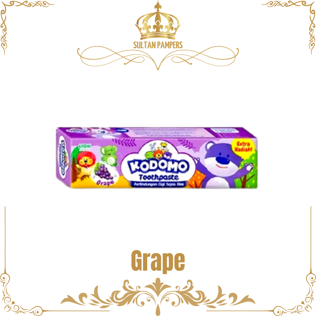 Kodomo Gel Toothpaste Anak 45gr Pasta Gigi Kids Mix Berries/ Orange/ Melon/ Grape Juicy - Sultan ...