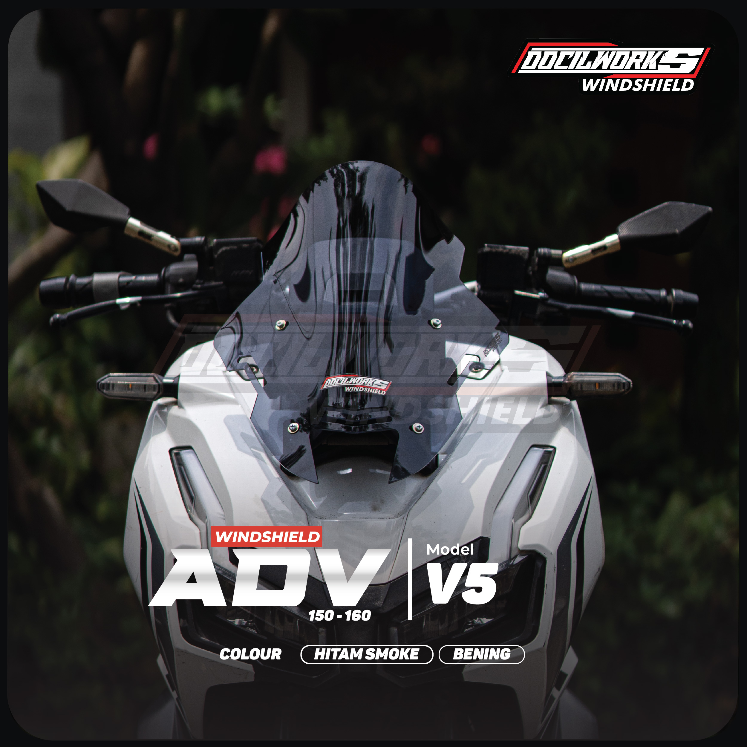 Docilworks - Visor WIndshield V5 ADV 150 dan 160 | Lazada Indonesia