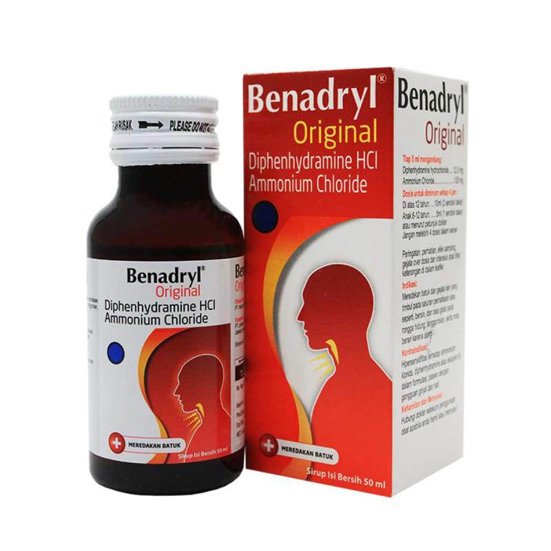 Benadryl Original Sirup 50 ml | Lazada Indonesia