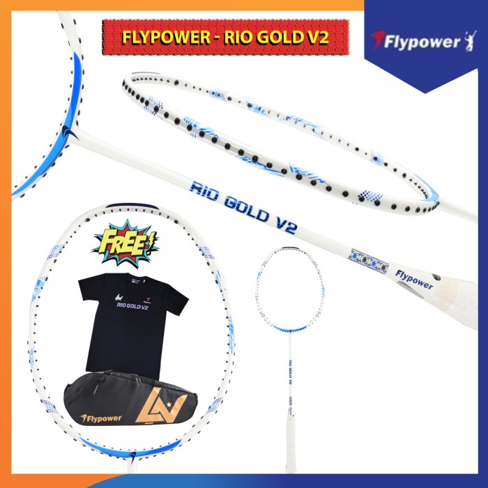 Flypower RIO GOLD V2 Raket Badminton Original | Lazada Indonesia