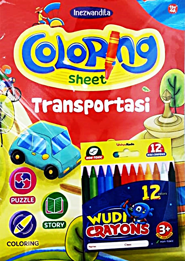 COLORING SHEET TRANSPORTASI | Lazada Indonesia