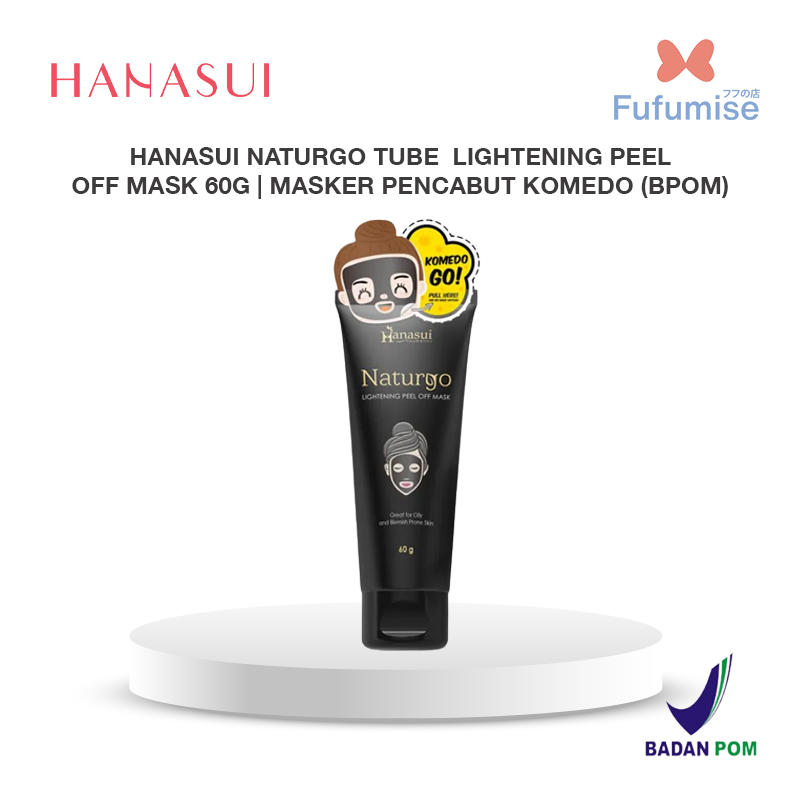 HANASUI Naturgo Tube Lightening Peel Off Mask 60g | masker pencabut ...