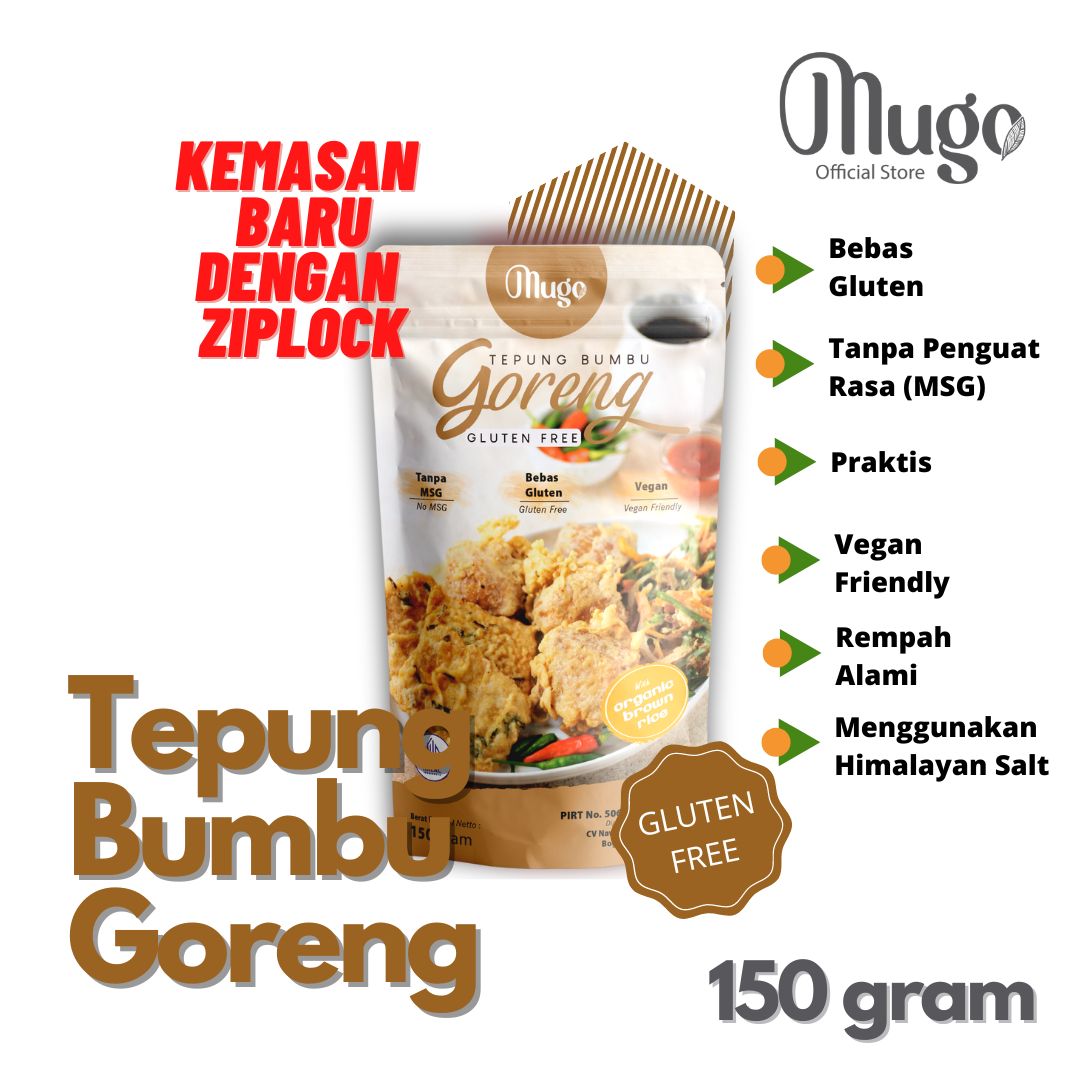 Mugo Tepung Bumbu Gorengan Gluten Free NON MSG (Bakwan, Tempe Goreng) 150 gram | Lazada Indonesia