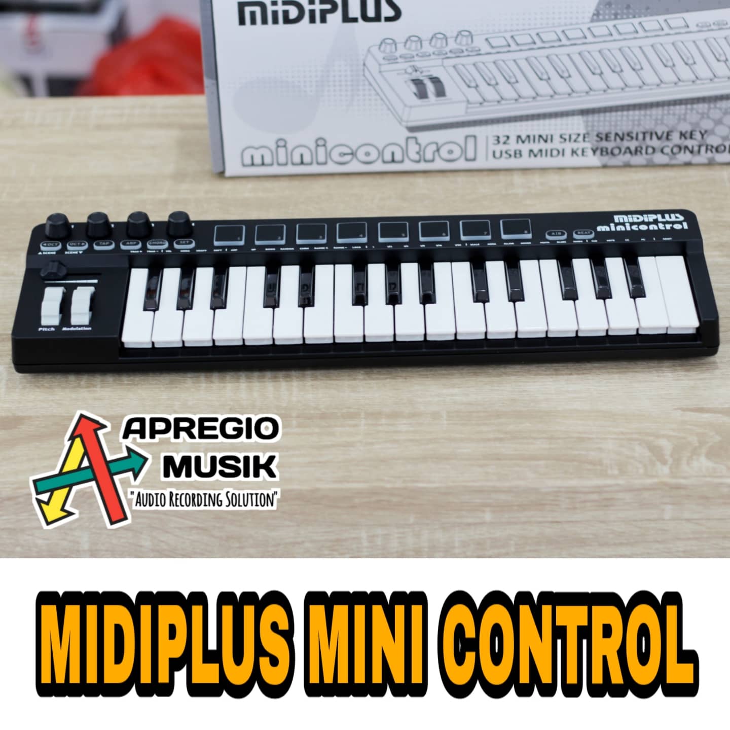 Midiplus minicontrol mini control 32 key USB midi controller with pad ...