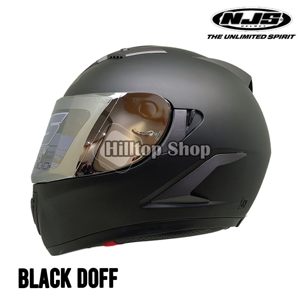 Helm NJS Shadow Solid Full Face DV Helmet | Lazada Indonesia