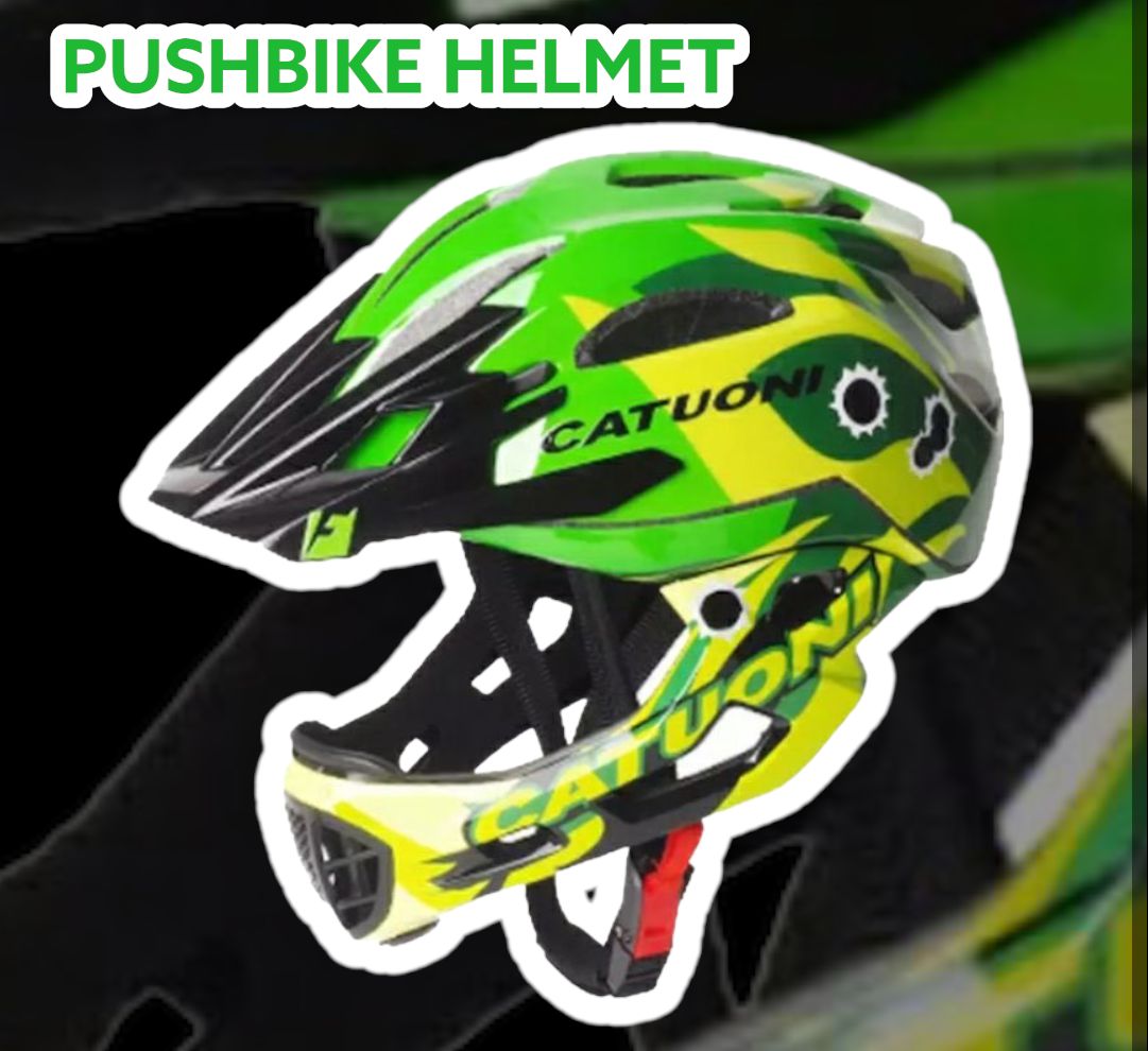 Helm Sepeda Push Bike Anak Fullface Helmet CATUONI RACE modular Full ...