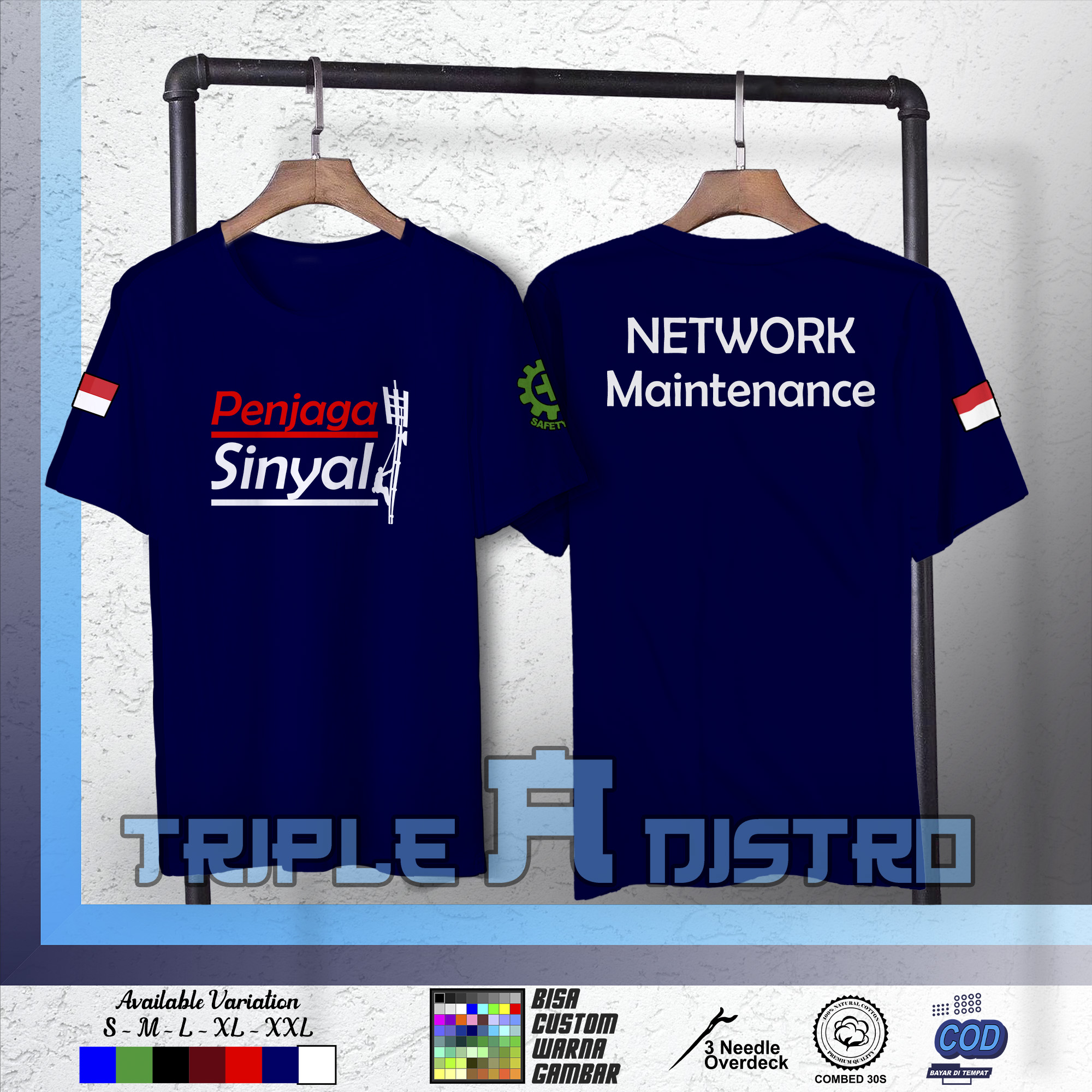 Kaos Penjaga sinyal Network Maintenance 2BS Baju by Triple A Distro ...