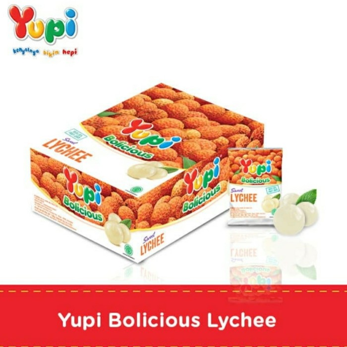 Permen Yupi Bolicious Lychee Leci Box Isi 24Pcs 24 Pcs | Lazada Indonesia