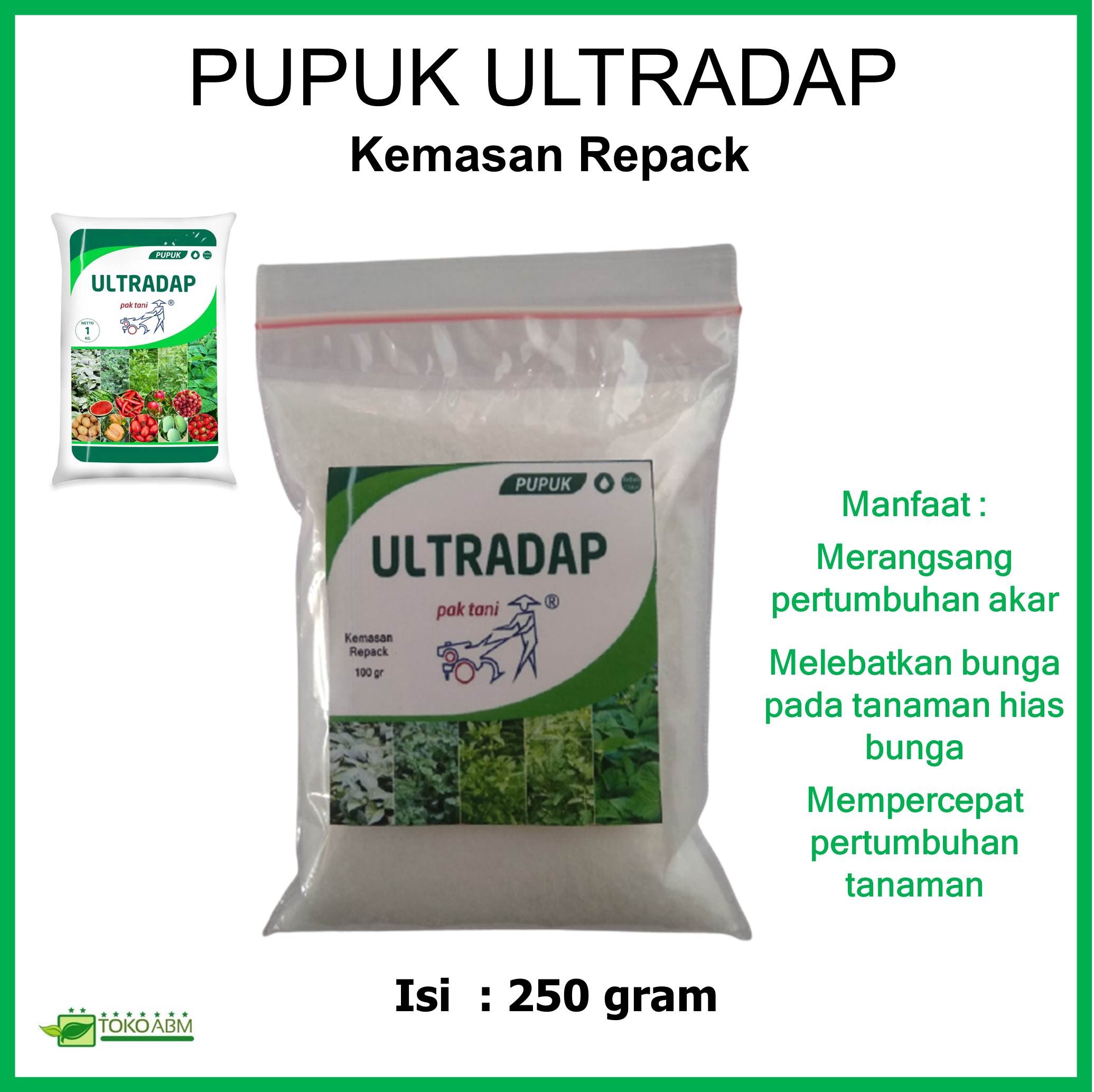Pupuk ULTRADAP Pak Tani Kemasan Repack 250 gram | Lazada Indonesia