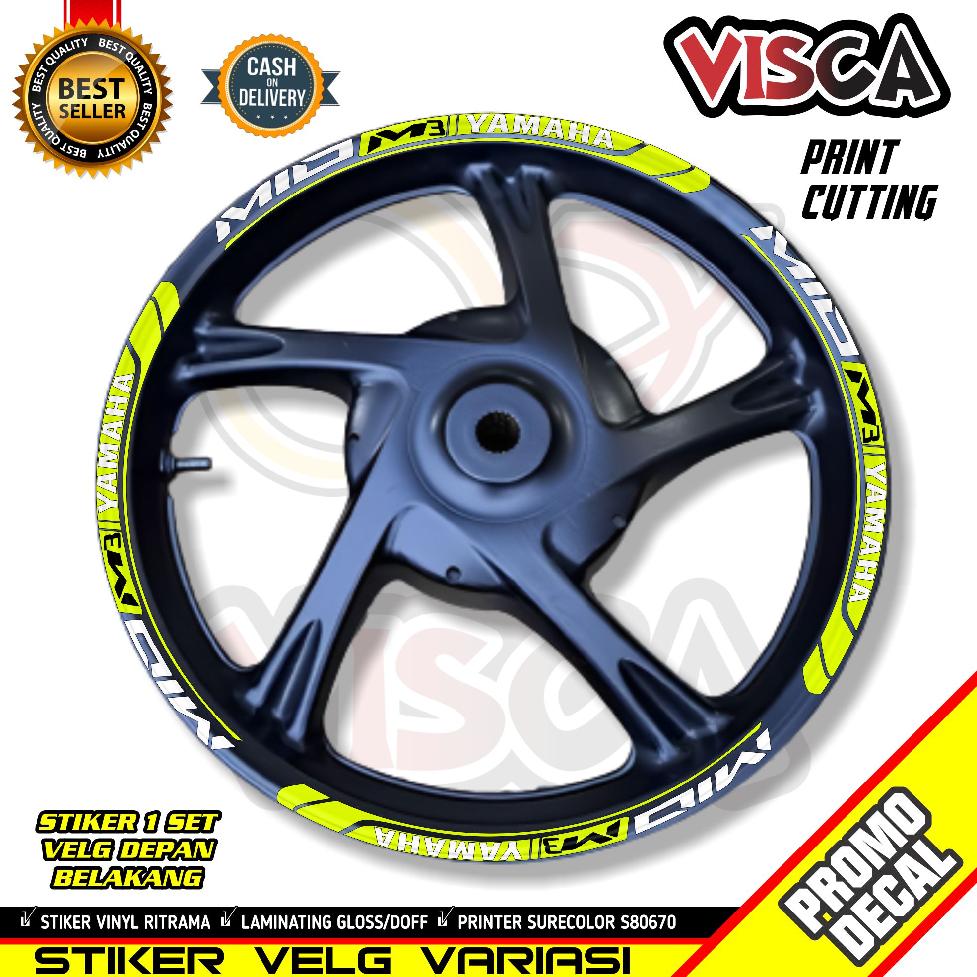 Stiker Velg - Sticker Velk - Stiker Cutting Velg - Stiker Velk Mio M3 ...
