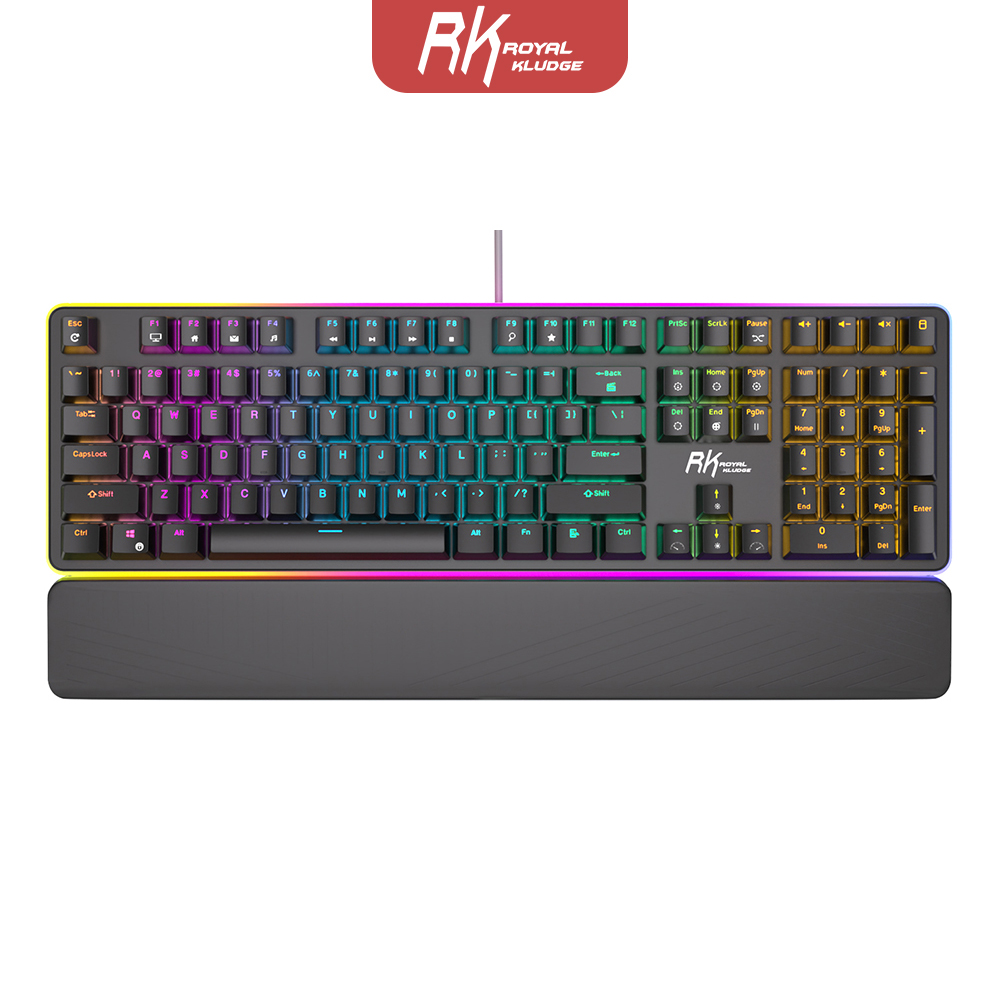 RK ROYAL KLUDGE RK918 Keyboard Gaming Mekanis RGB Keyboard Ergonomis ...
