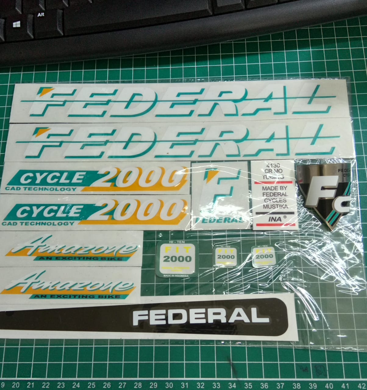 stiker dan emblem sepeda federal amazone | Lazada Indonesia