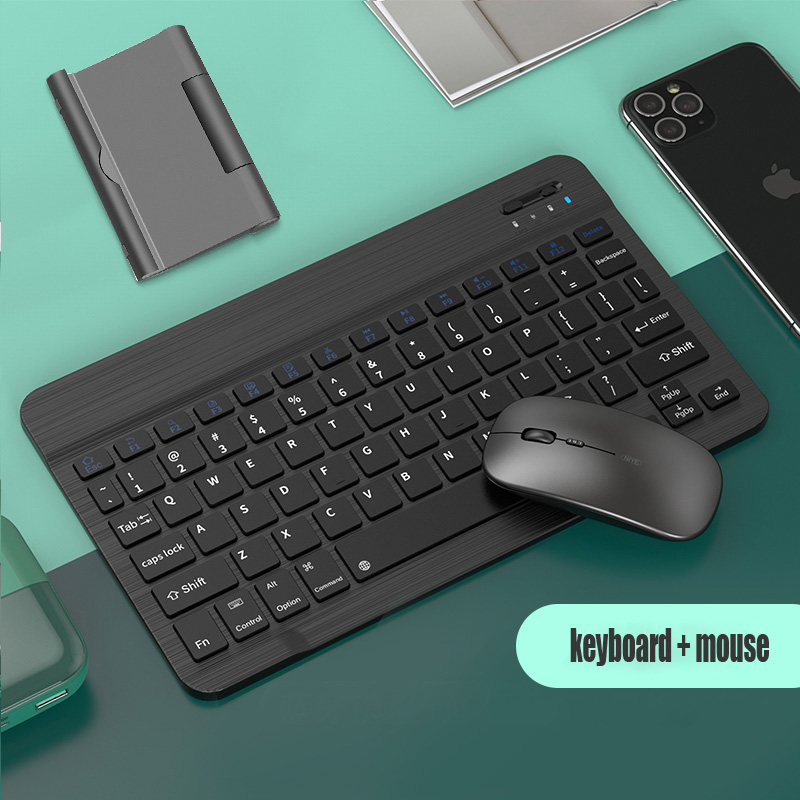 Keyboard Bluetooth cocok untuk keyboard ponsel tablet iPad set keyboard ...