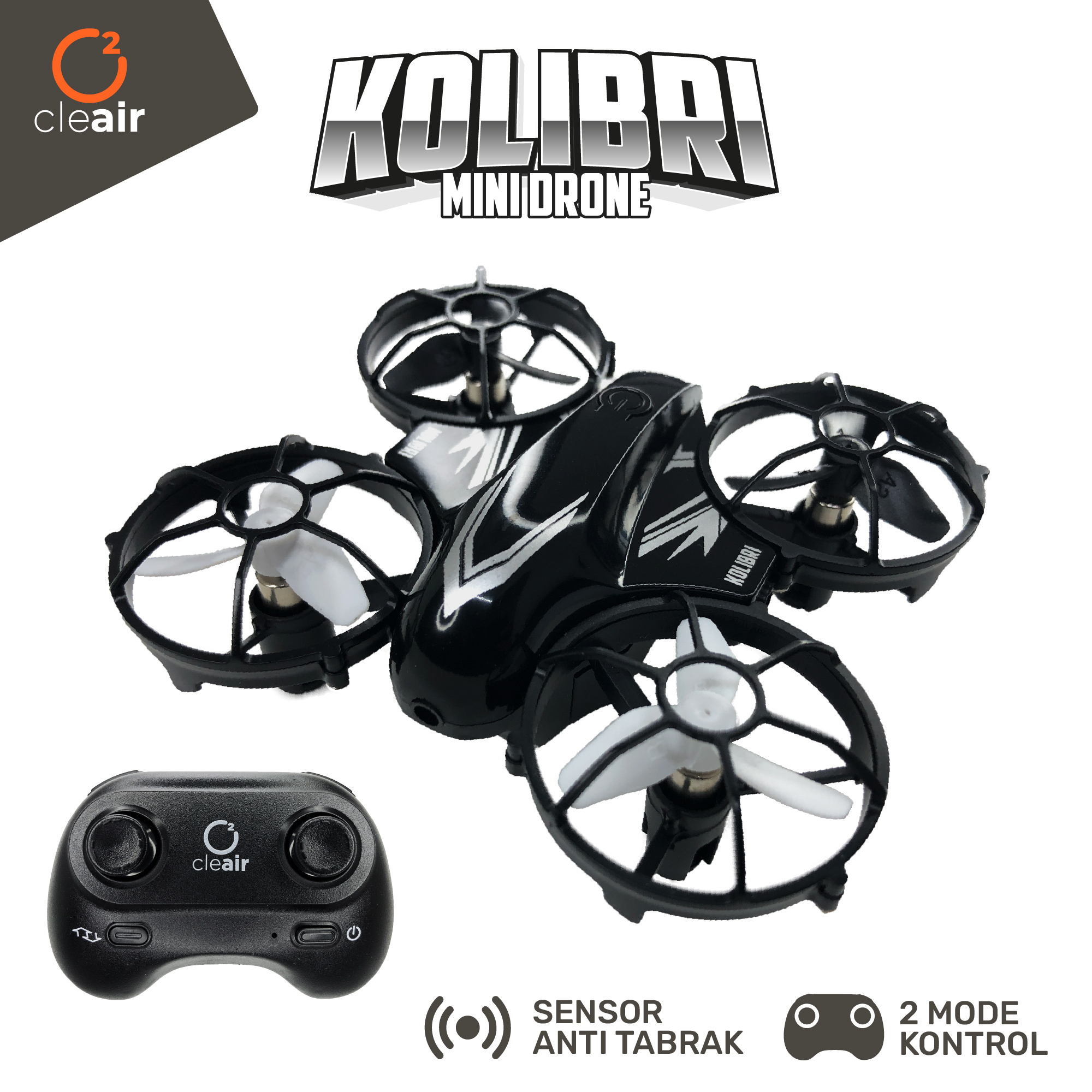 cleAir O2 New Kolibri Dual Modes Mini Racing Drone Gesture Control ...