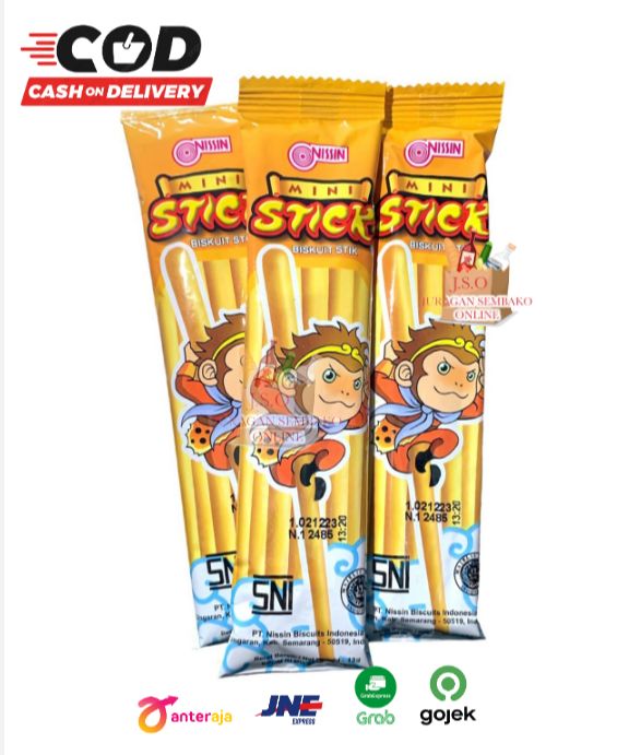 Nissin Mini Stick 25gr Biskuit Stik Snack Cemilan Anak Enak Murah ...