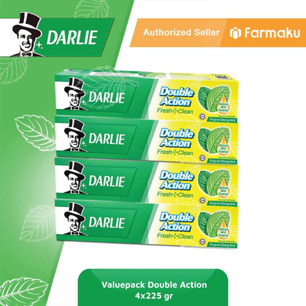 Value Pack Darlie Double Action Pasta Gigi 4 x 225 g | Lazada Indonesia