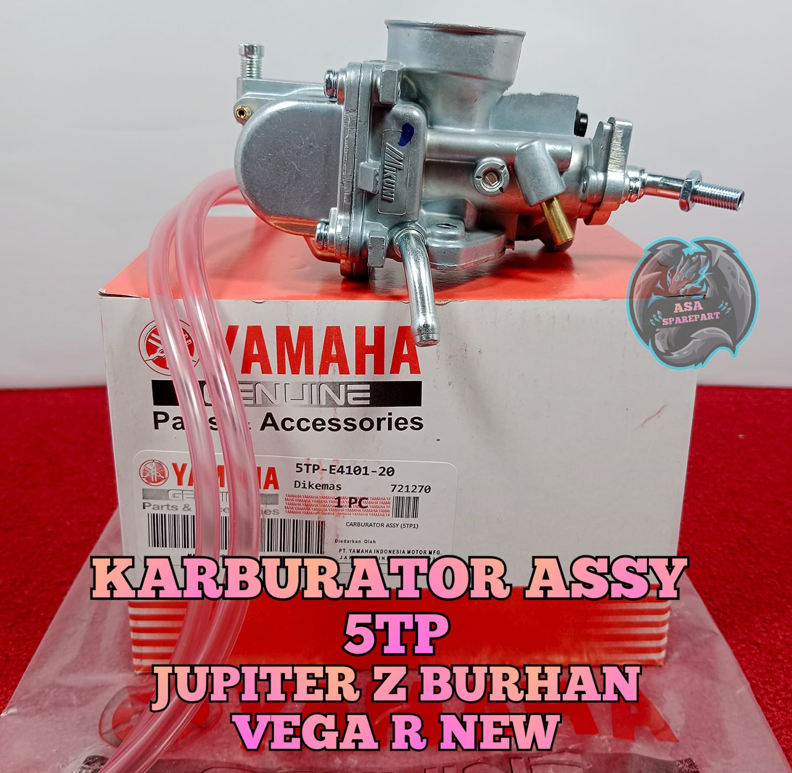 KARBURATOR ASLI ORIGINAL YAMAHA YGP 5TP VEGA R LAMA , VEGA R NEW , JUPITER Z LAMA BURUNG HANTU ...