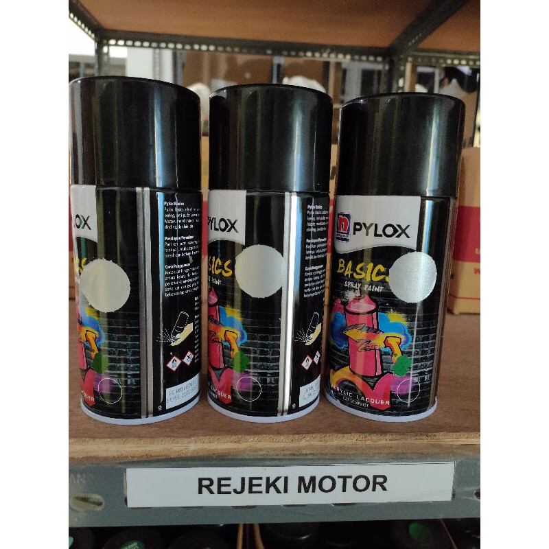 CAT PYLOX BASICS PBM01 METALLIC SILVER 300CC | Lazada Indonesia