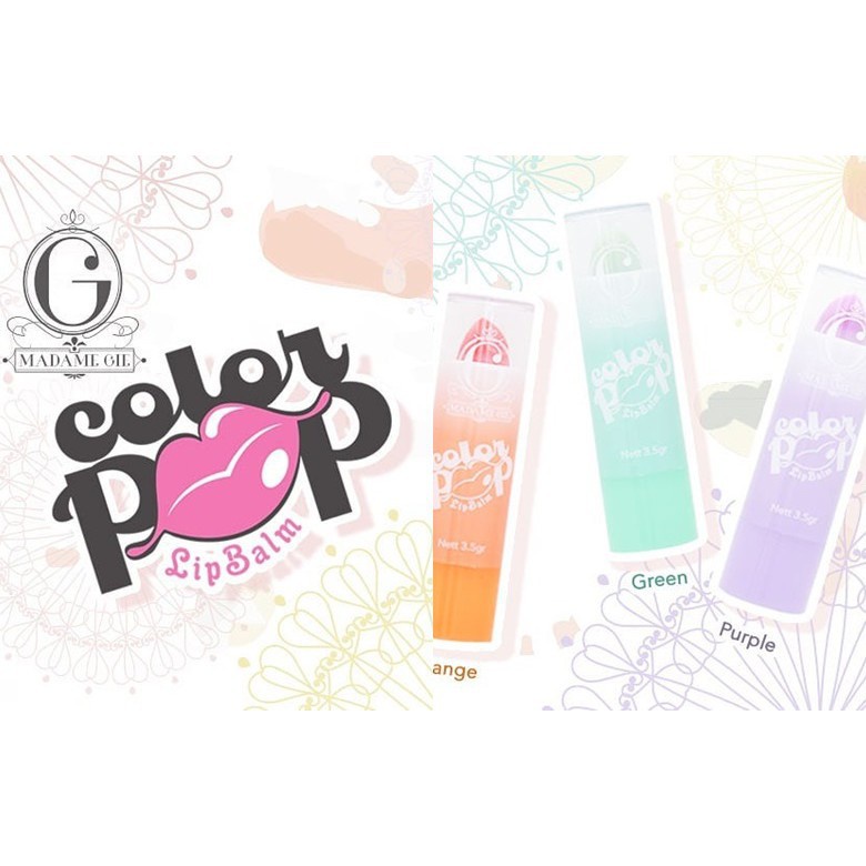 MADAME GIE COLOR POP LIP BALM 3.5GR | Lazada Indonesia