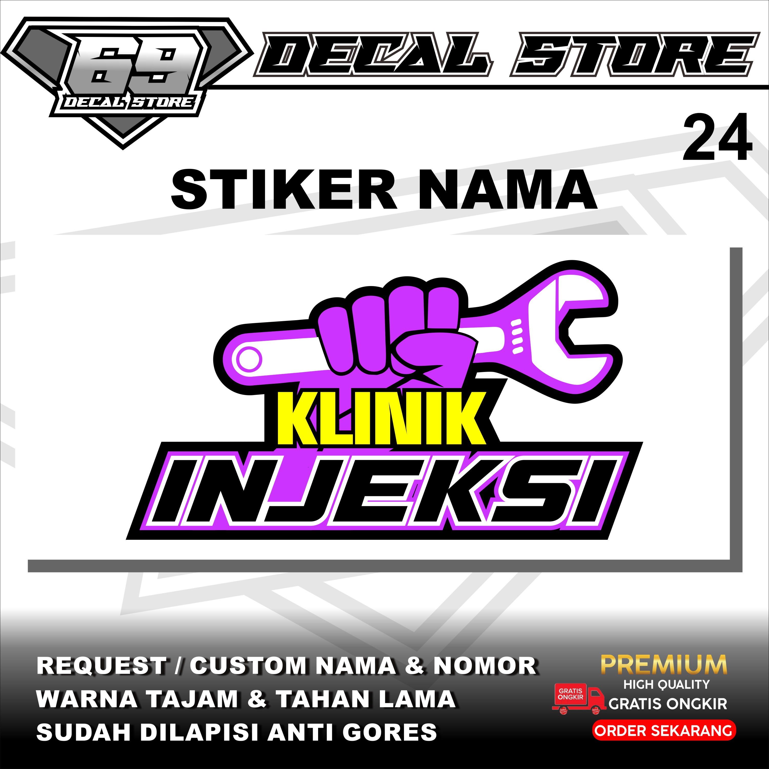 STIKER NAMA KOMUNITAS, BENGKEL, TEAM CUTTING STICKER CUSTOM REQUEST ...