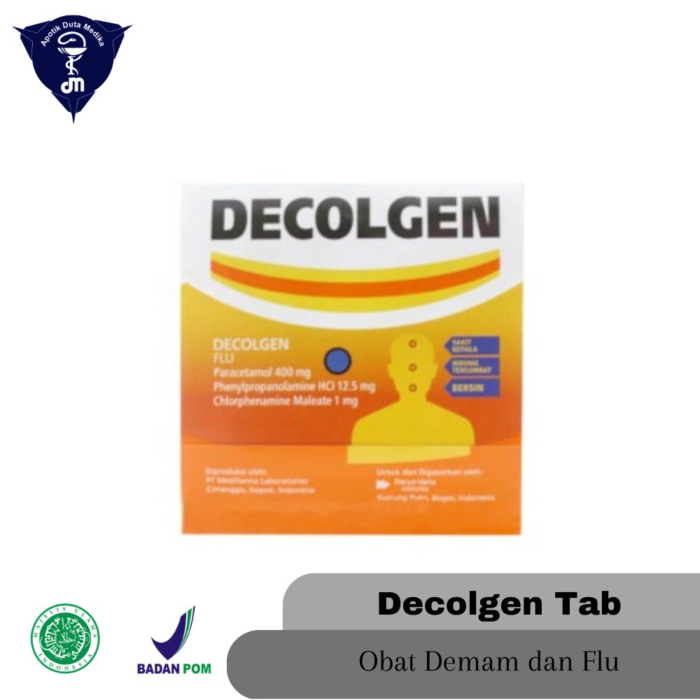 Decolgen 1 Strip 4 Tablet I Obat untuk meredakan gejala flu seperti ...