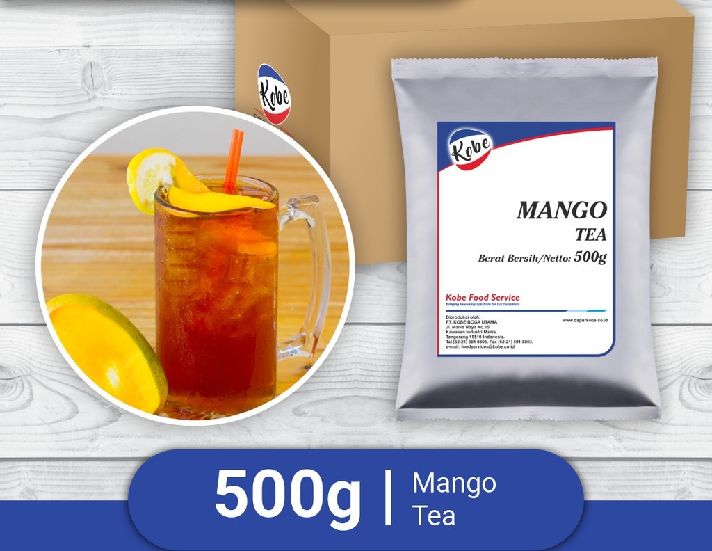 Kobe powder rasa Mango Tea 500gr | Lazada Indonesia