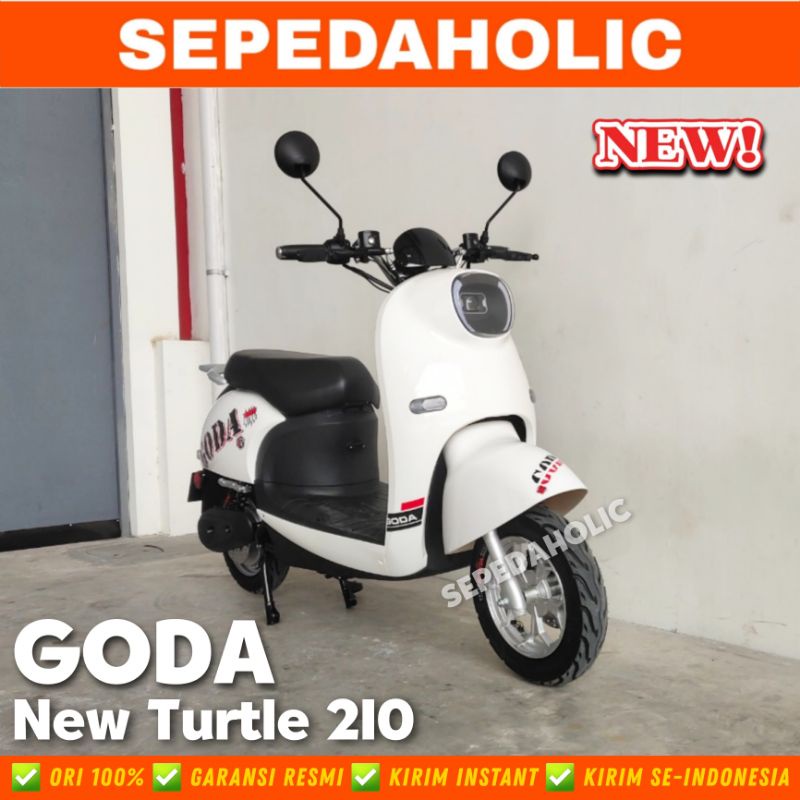 Sepeda Motor Listrik GODA NEW TURTLE 210 Electric E Bike 1000 Watt ...