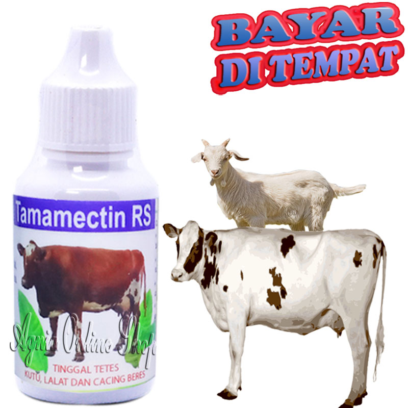 Obat Anti Kutu Sapi Kambing Kerbau Kuda Tetes TAMAMECTIN RS Pembasmi ...
