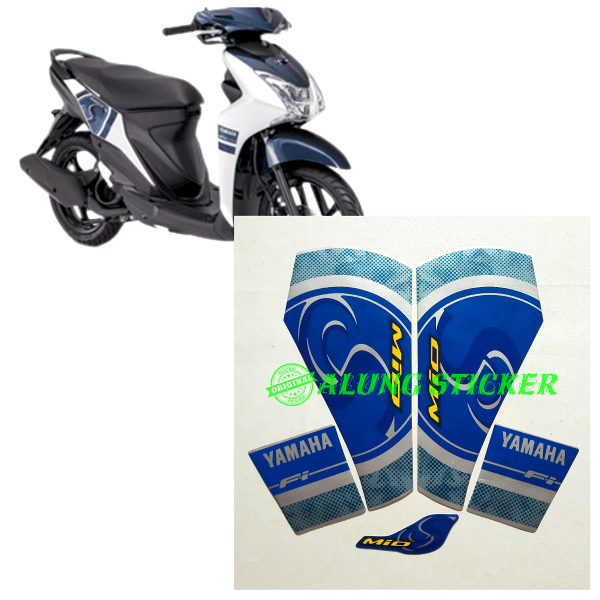STIKER STRIPING LIST LES BODY MOTOR LIS POLET BODY MOTOR STIKER MOTOR YAMAHA MIO S TAHUN 2018 ...