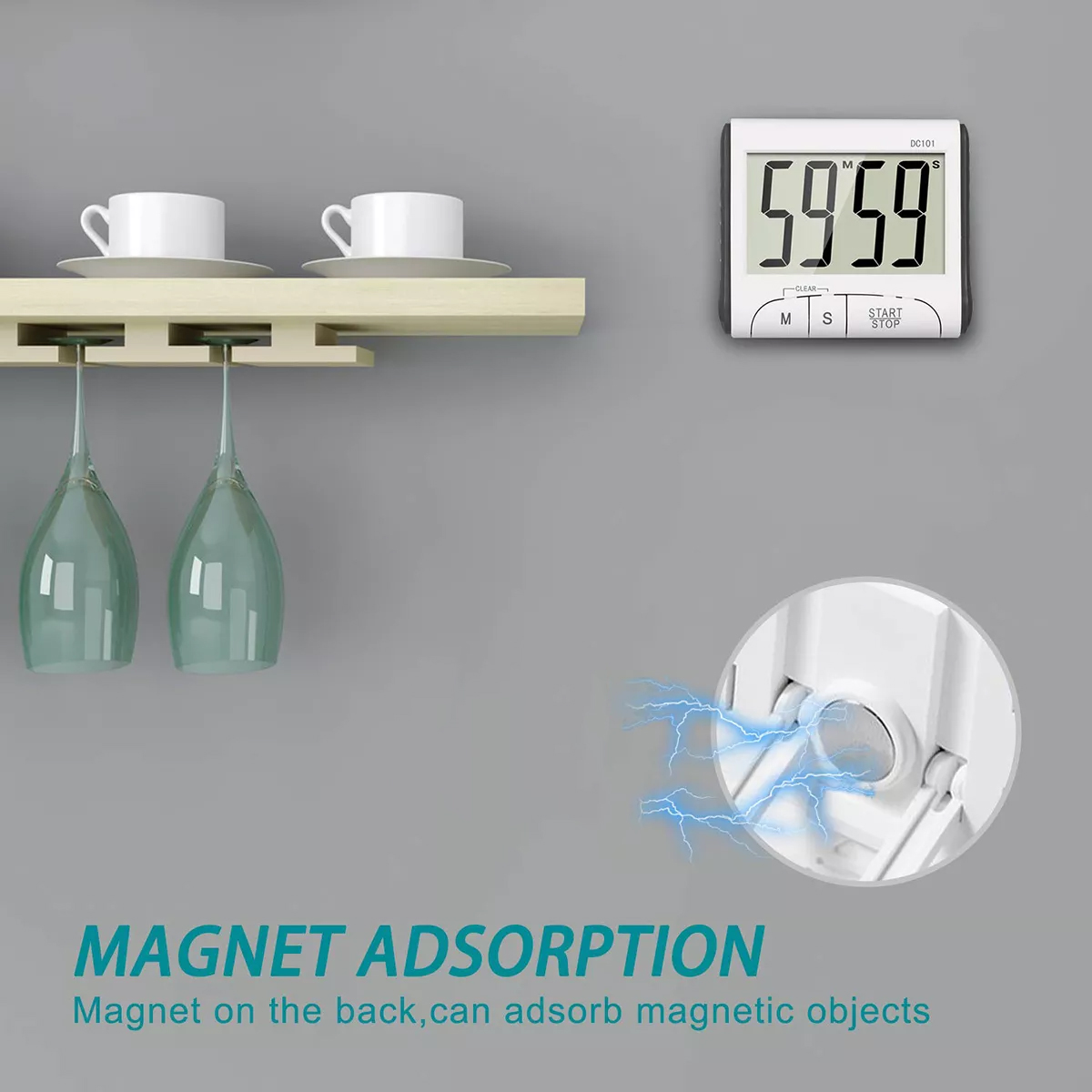 Timer Memasak Bentuk Kotak - Waktu Masak - Timer Masak Digital Dengan ...