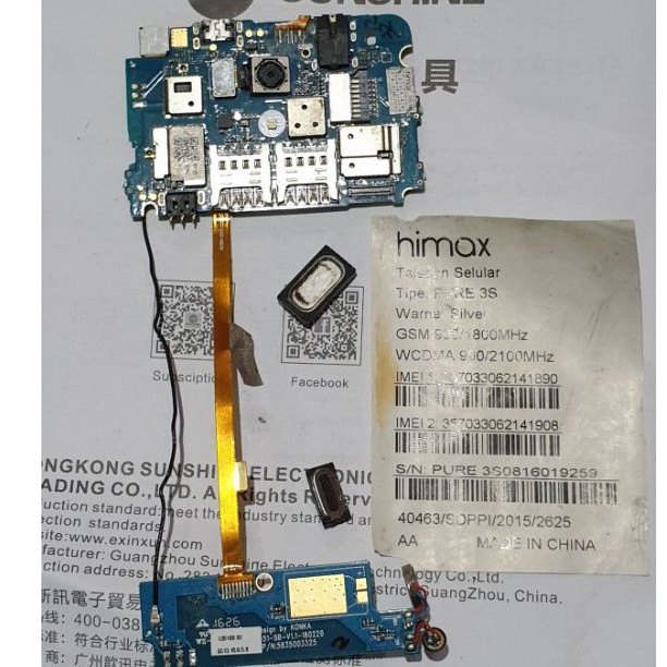 Mesin handphone Himax PURE 3S ORIGINAL CABUTAN normal siap rakit | Lazada Indonesia