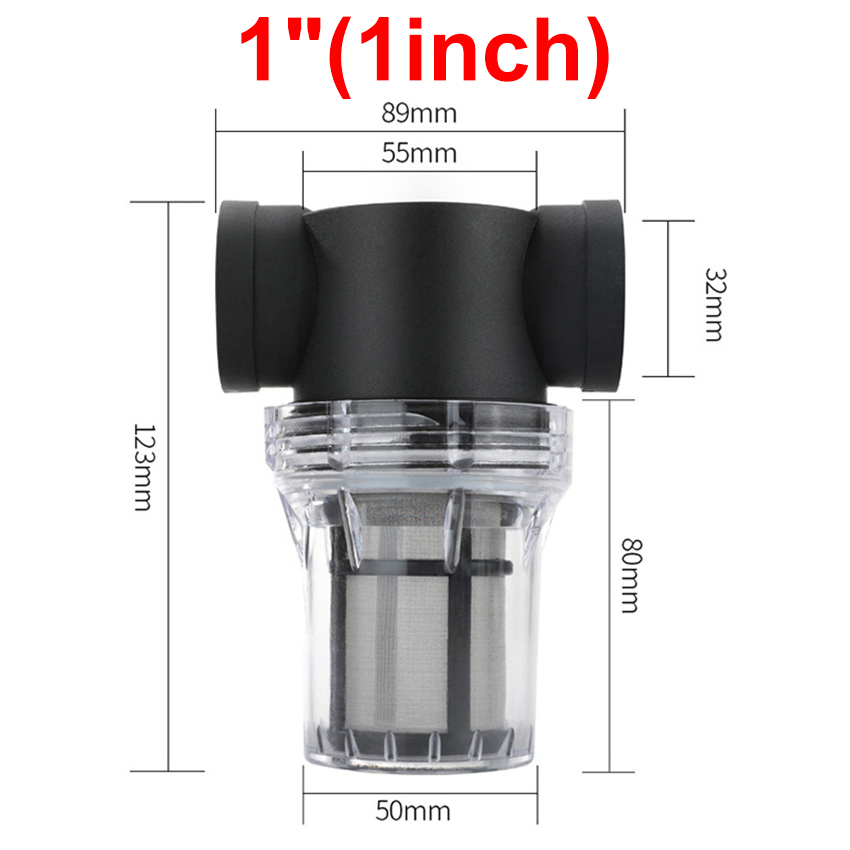 Filter Pipa Air Plastik Transparan Ukuran 1 / 2 "3 / 4" 1 "Untuk Sistem ...