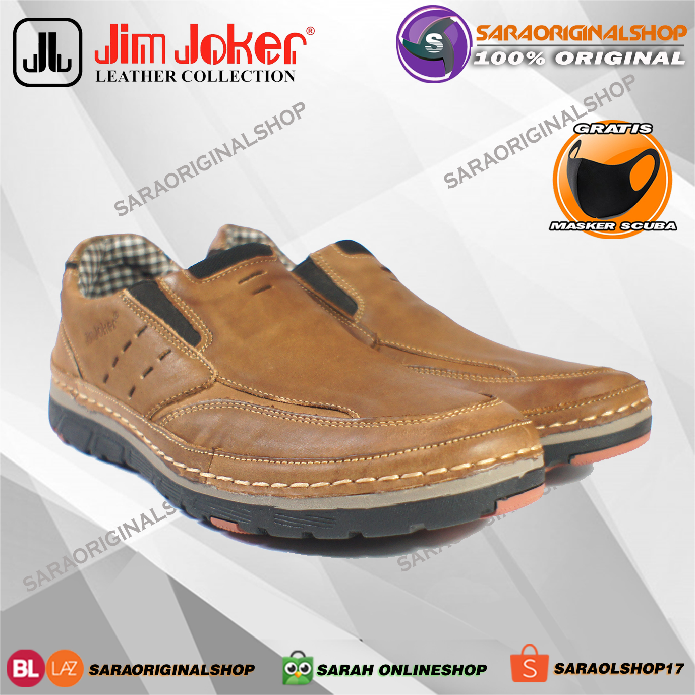 Jim Joker Horse 03 - Sepatu Kulit Asli Pria - Original | Lazada Indonesia