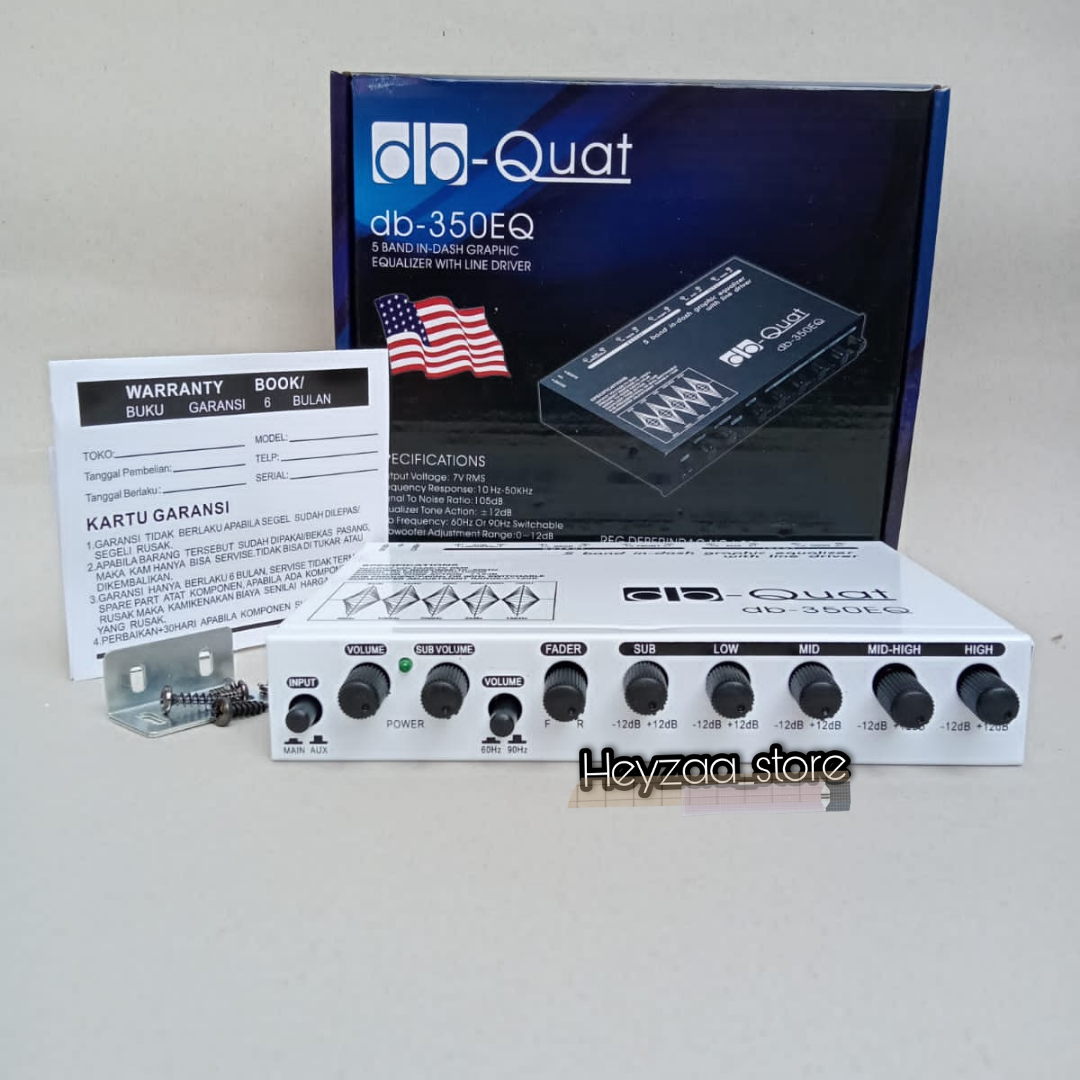 Parametrik Equalizer Db Quat Pre Amp Parametric Audio Mobil Equalizer Db Quat Db 350eq Lazada