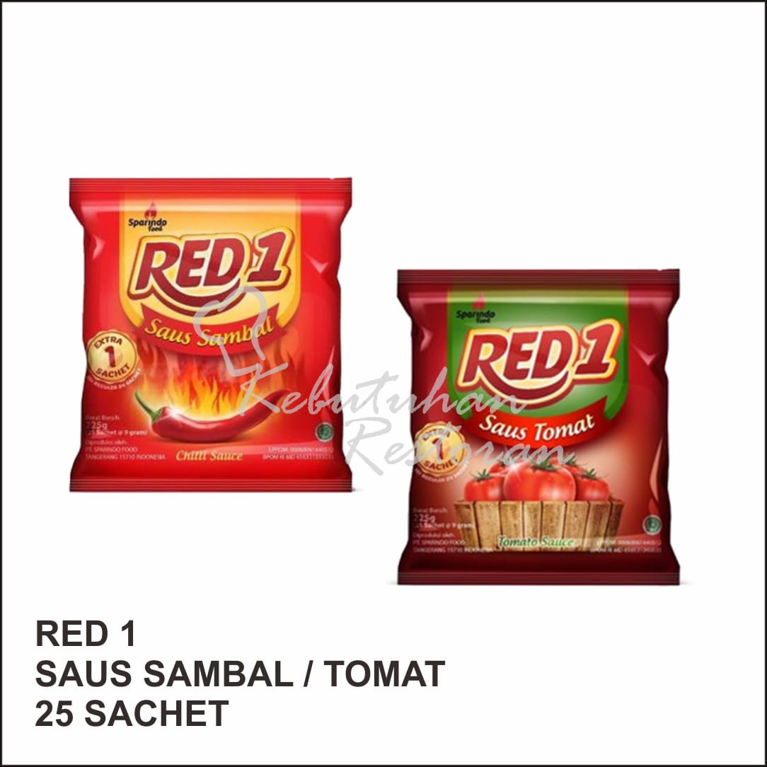24 sachet Saus Sambal Red 1 / Saus Saset - Persis Saus KFC dan ABC ...
