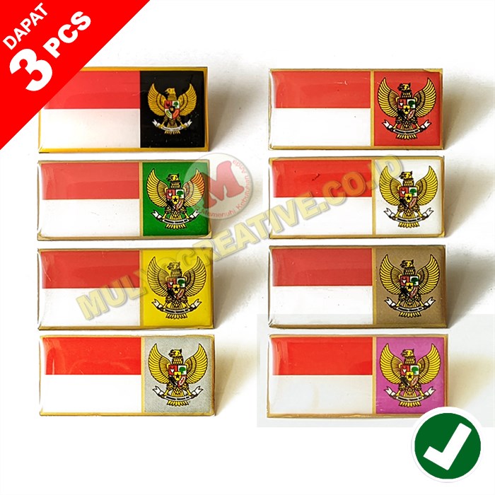 Pin Merah Putih Garuda MPG - Lencana Pin Paskibra Bendera Garuda Aneka ...