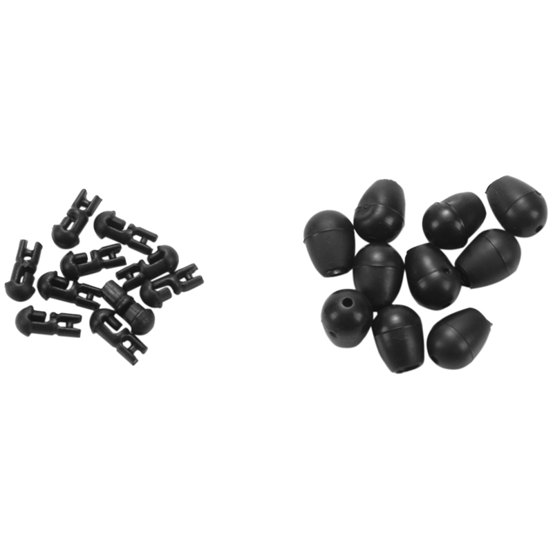 20Pcs Black Rapid Quick Change Beads Camo Fishing Change Hook length ...